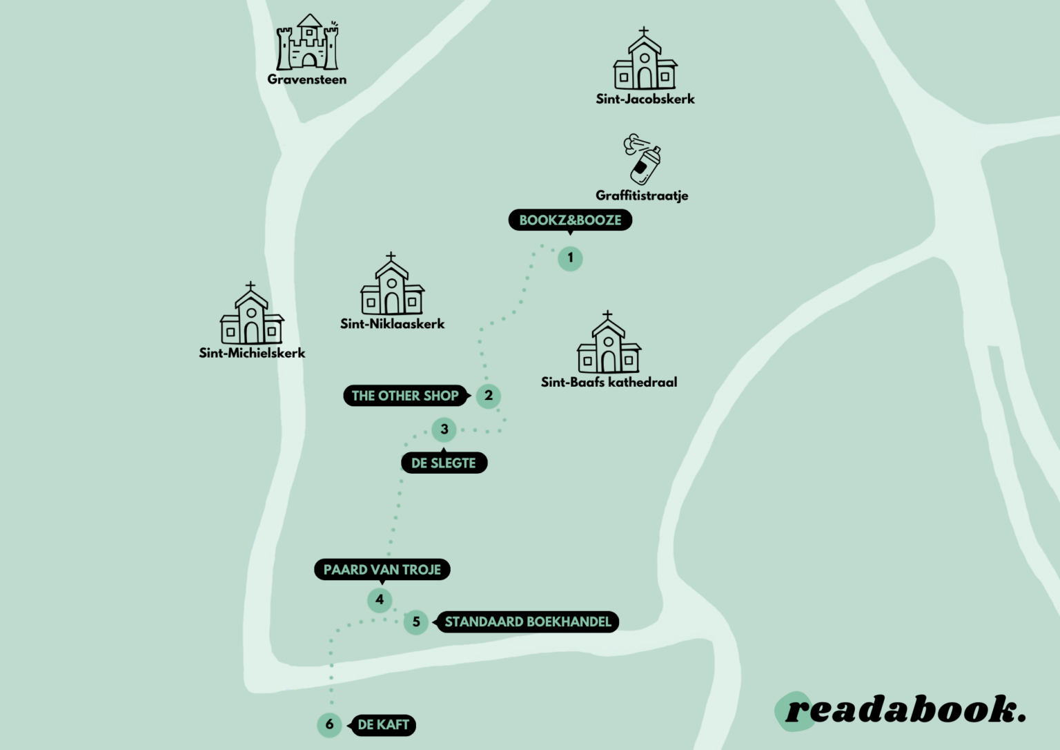 De perfecte route voor boekwinkels in Gent - Readabook.nl